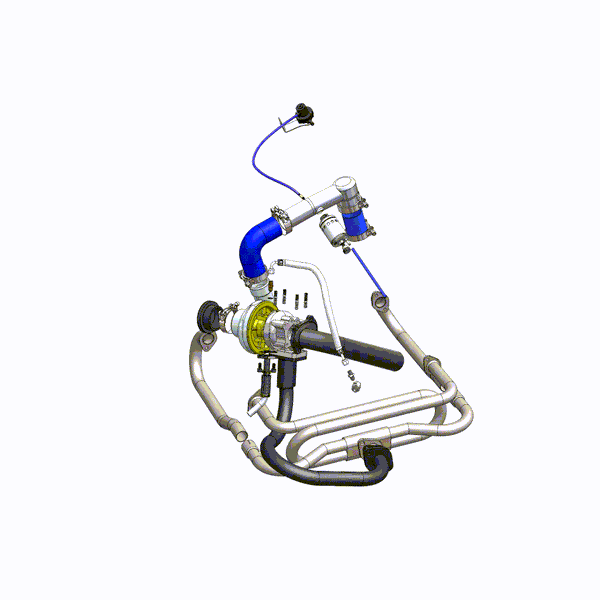 VW Beetle/Bug turbo kit for single carburetor for T2 turbochargers - W ...