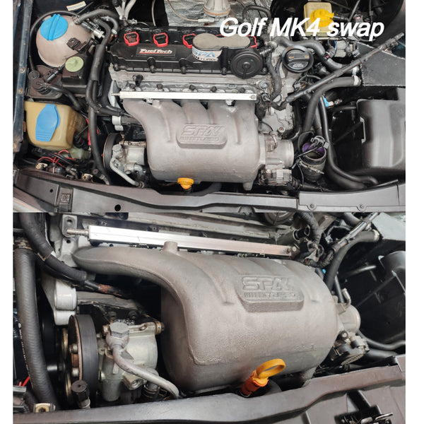 VW 2.5L 5 CYLINDER 20V 07K CAST ALUMINUM INTAKE MANIFOLD - BLACK – SPA ...