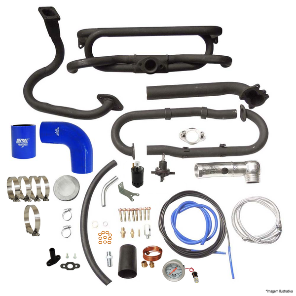 VW Beetle/Bug turbo kit for single carburetor for T2 turbochargers - W ...