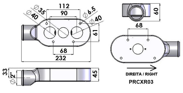 Weber IDF carburetor Plenum power cap 2" right – SPA TURBO USA