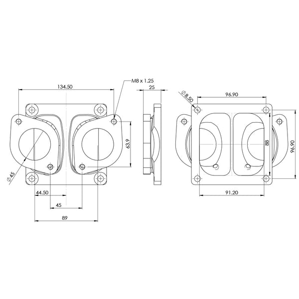 CHEVY II 194 / 230 / 250 / 292 L6 INLINE SIX INTAKE MANIFOLD for Singl ...