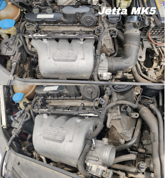 VW Jetta / Golf MK5 2.5L 5 cylinder 20V 07K T3 top mount turbo manifol ...