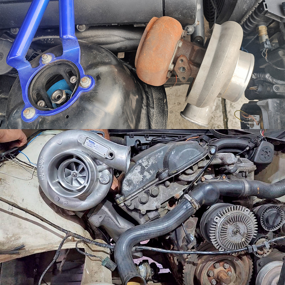 BMW E36 325 328 (M50/M52) TWIN SCROLL TOP MOUNT CAST TURBO MANIFOLD V ...