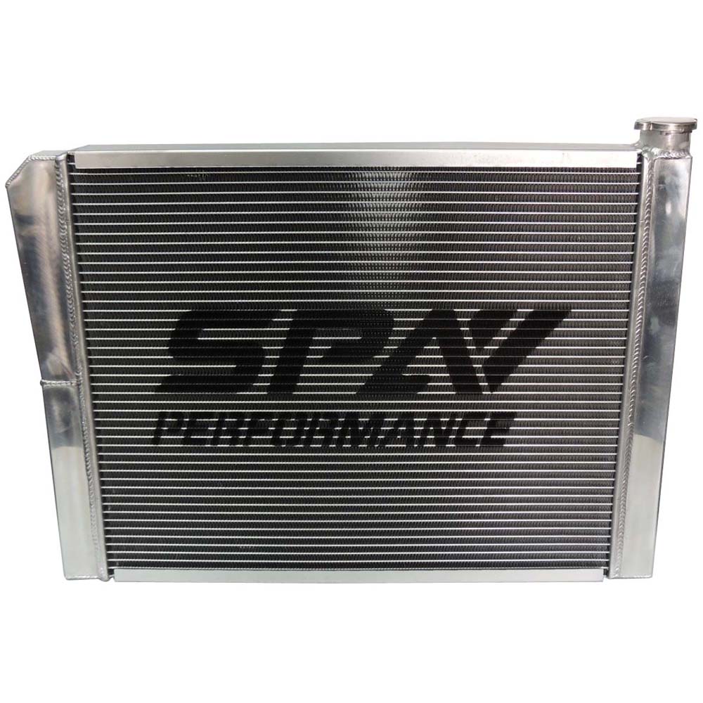 Lightweight Late Model Radiator - Double Pass - 26.8" x 19.6" + Remote ...
