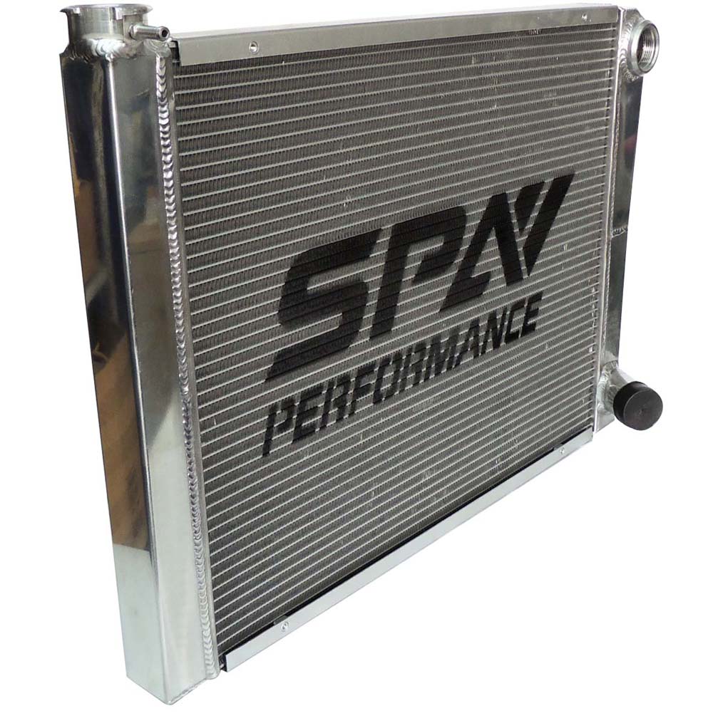 Lightweight Late Model Radiator - Double Pass - 26.8" x 19.6" + Remote ...
