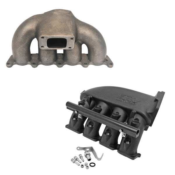 VW MKIV GTI T3 turbo manifold + Cast Aluminum Intake Manifold – SPA TURBO USA