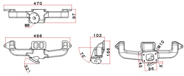 Chevy II 153 CID Vortec 3.0L T3 Turbo Exhaust Manifold + 0-30 PSI adju ...