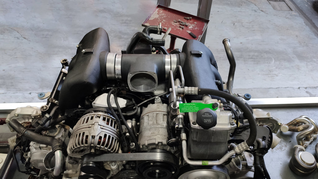 Cast Aluminum Intake Manifold Plenum upgrade for Porsche 911 997.1 Tur ...
