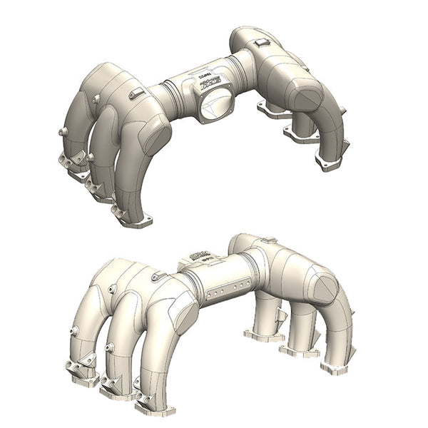 Cast Aluminum Intake Manifold and Plenum upgrade for Porsche 911 997.1 ...